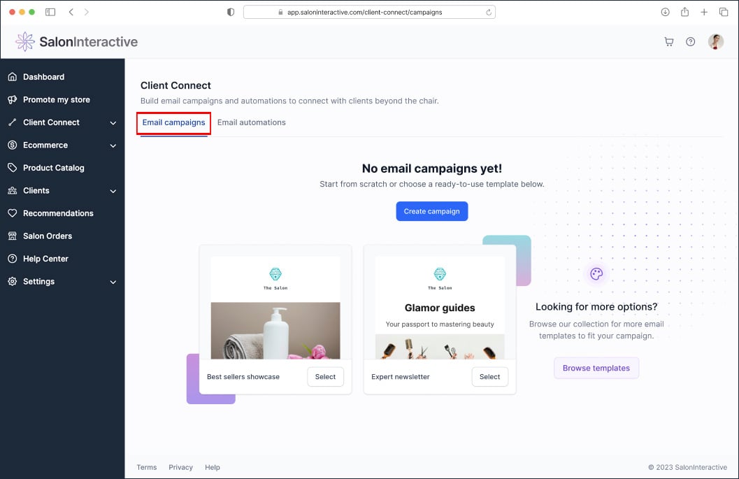 How do I create & send email campaigns?